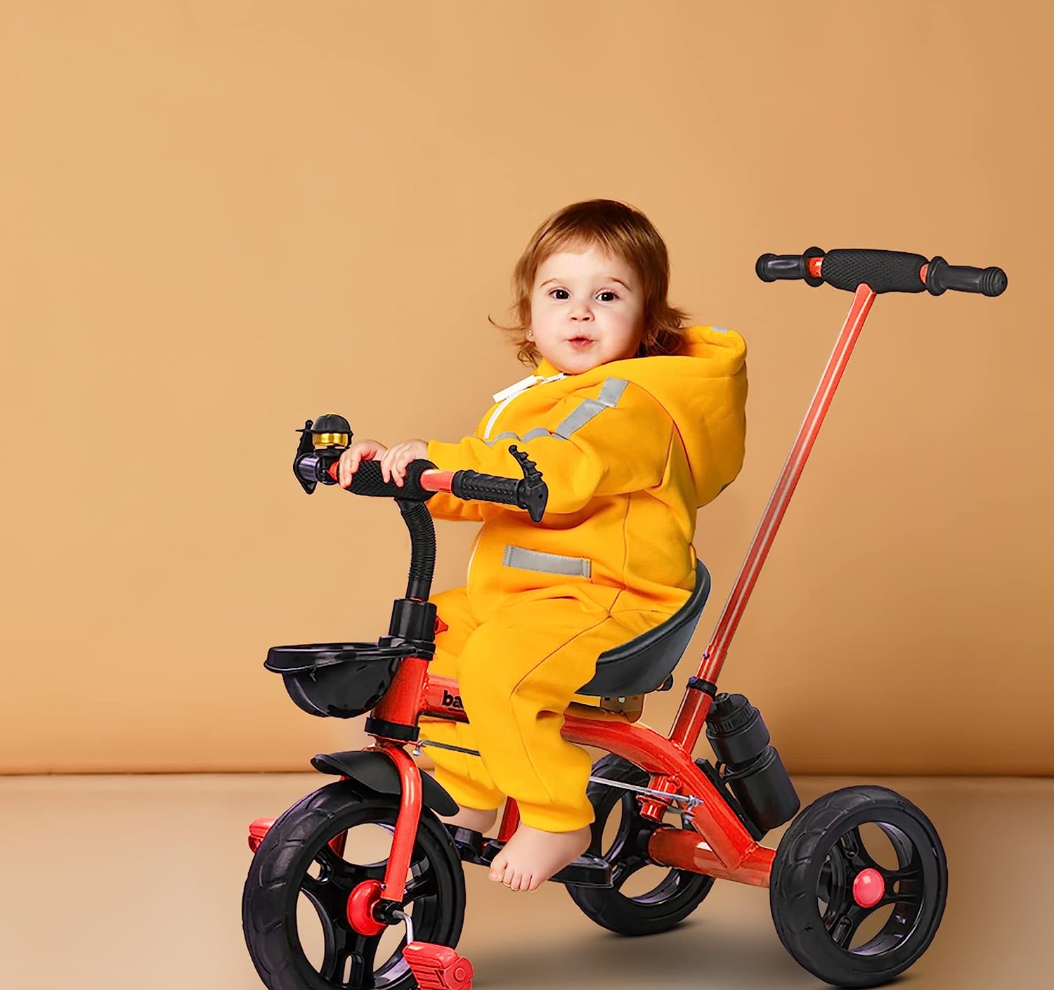 Minikin Sporty Trike I Parental Push Handle I Eva Wheels I 1-5 Years ...