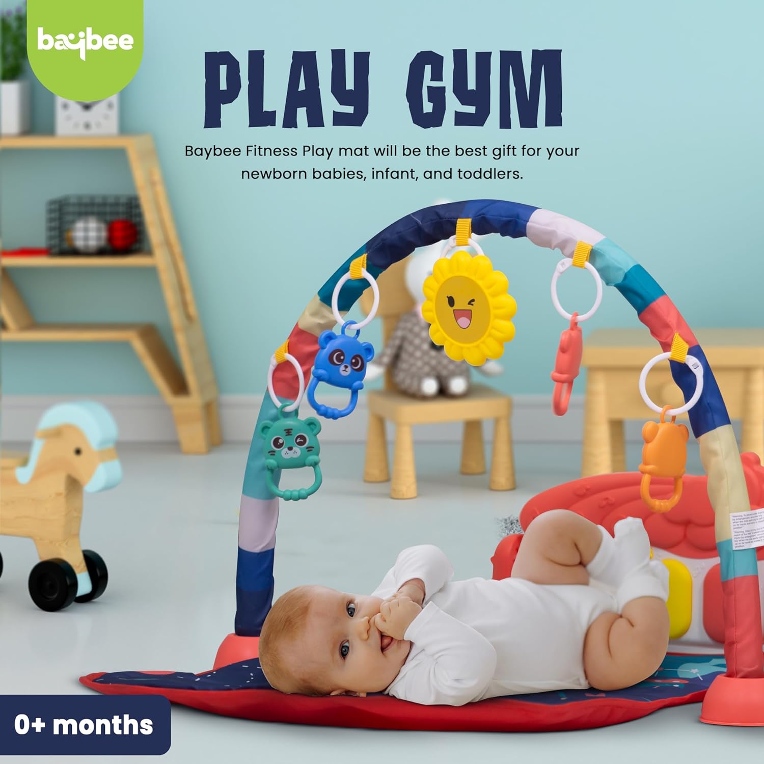 Minikin Kick & Play Piano Activity Play Gym I Sensory and Motor Skill ...