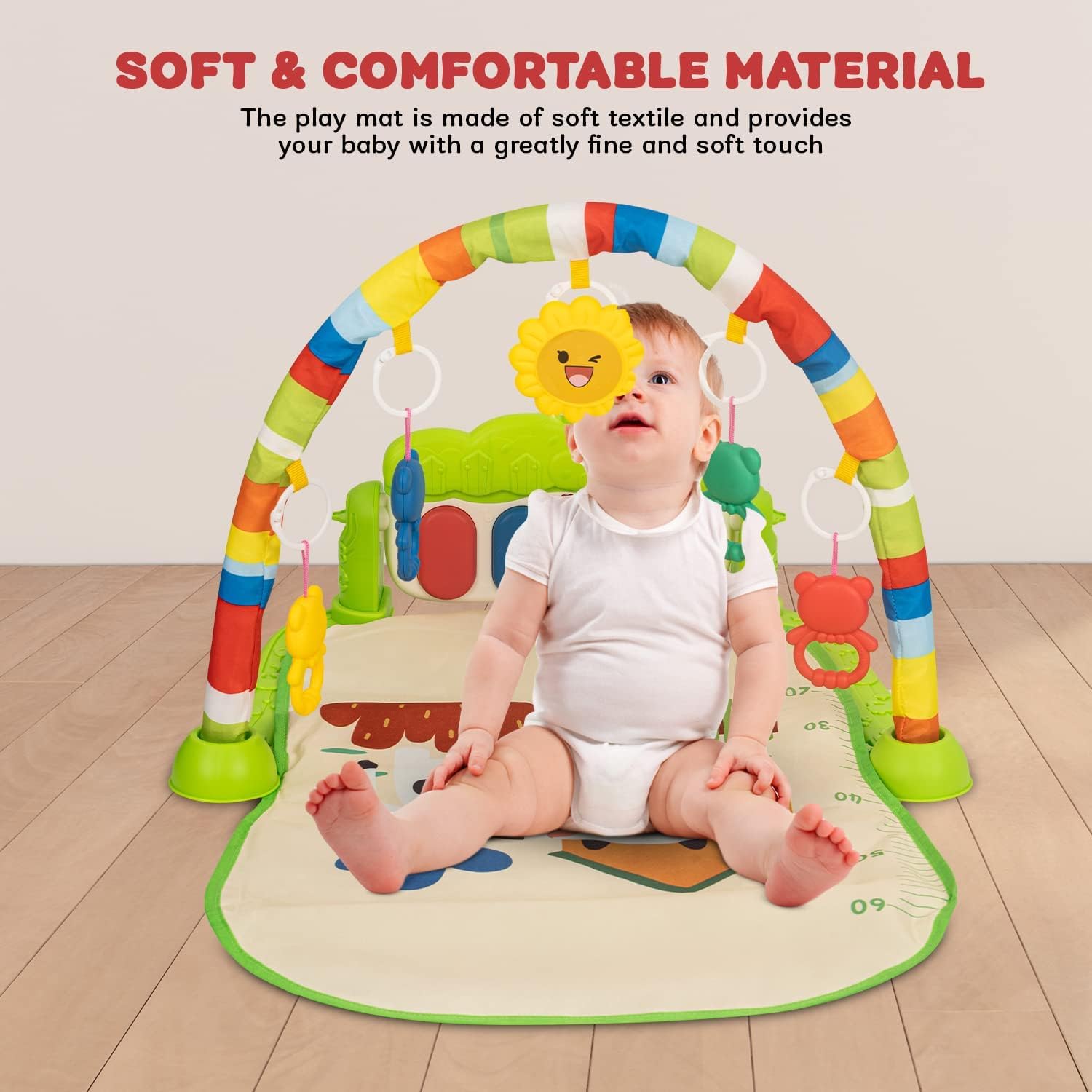 Minikin Kick & Play Piano Activity Play Gym I I Sensory and Motor Skil ...