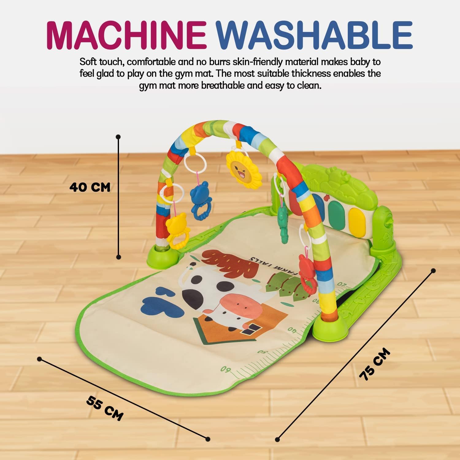 Minikin Kick & Play Piano Activity Play Gym I I Sensory and Motor Skil ...