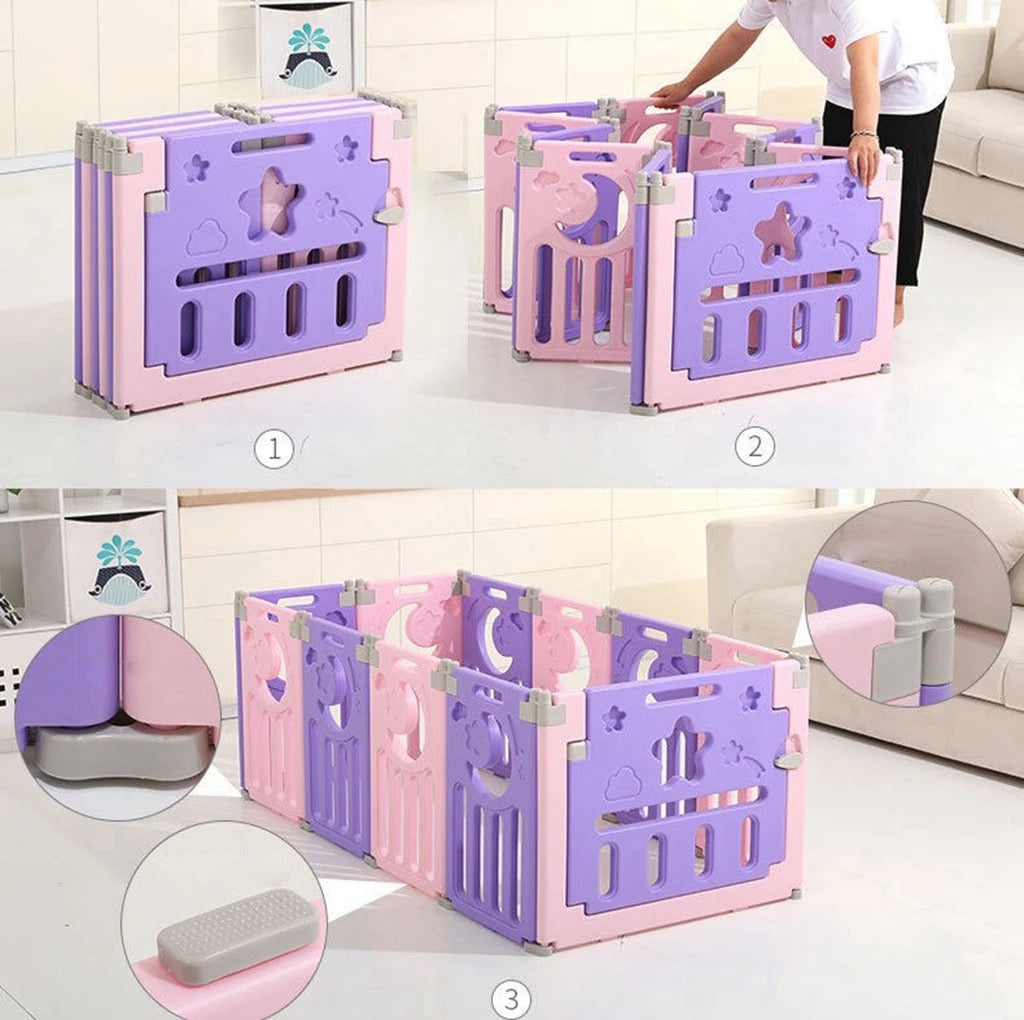 Portable Safety Playyard Fencing confined space for Toddlers to play ...