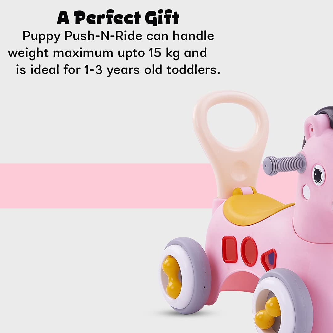 Minikin Giraffe Ride-On For Kids With Shape Sorting Activity I 1-4 Yea ...